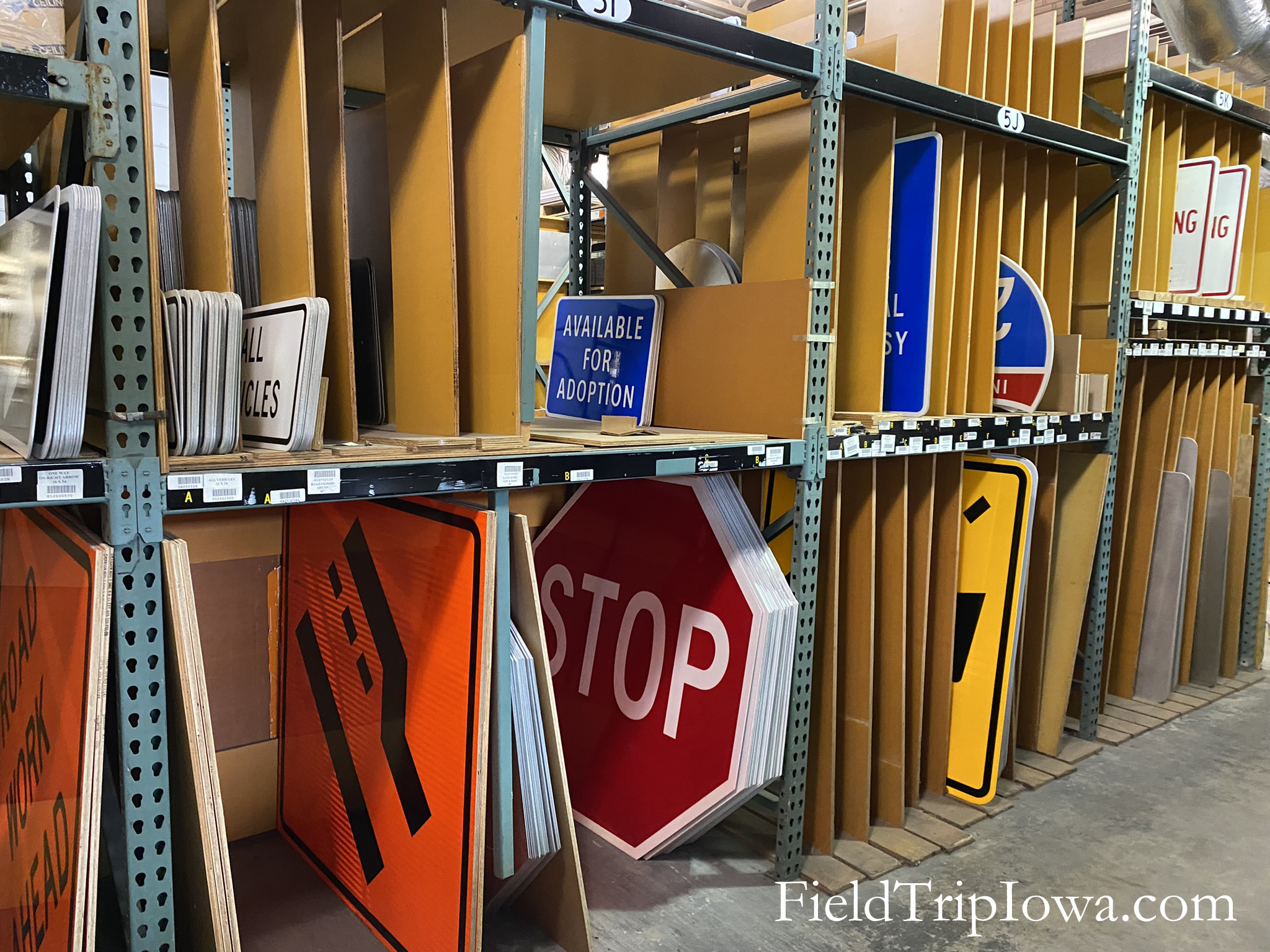 IOWA DOT Sign Shop - Ames - Field Trip Iowa